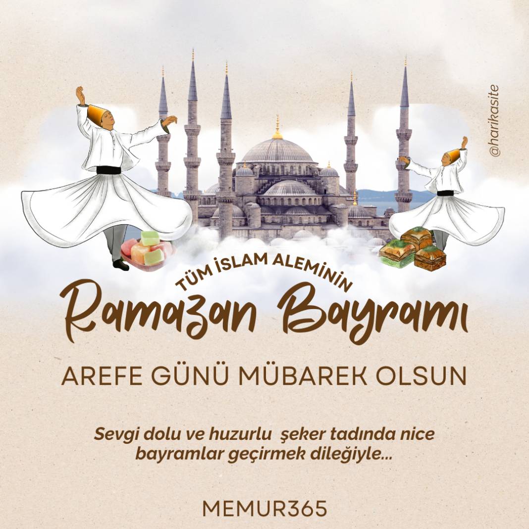En güzel resimli ve SMS Ramazan Bayramı Arefe Günü mesajları 2025
